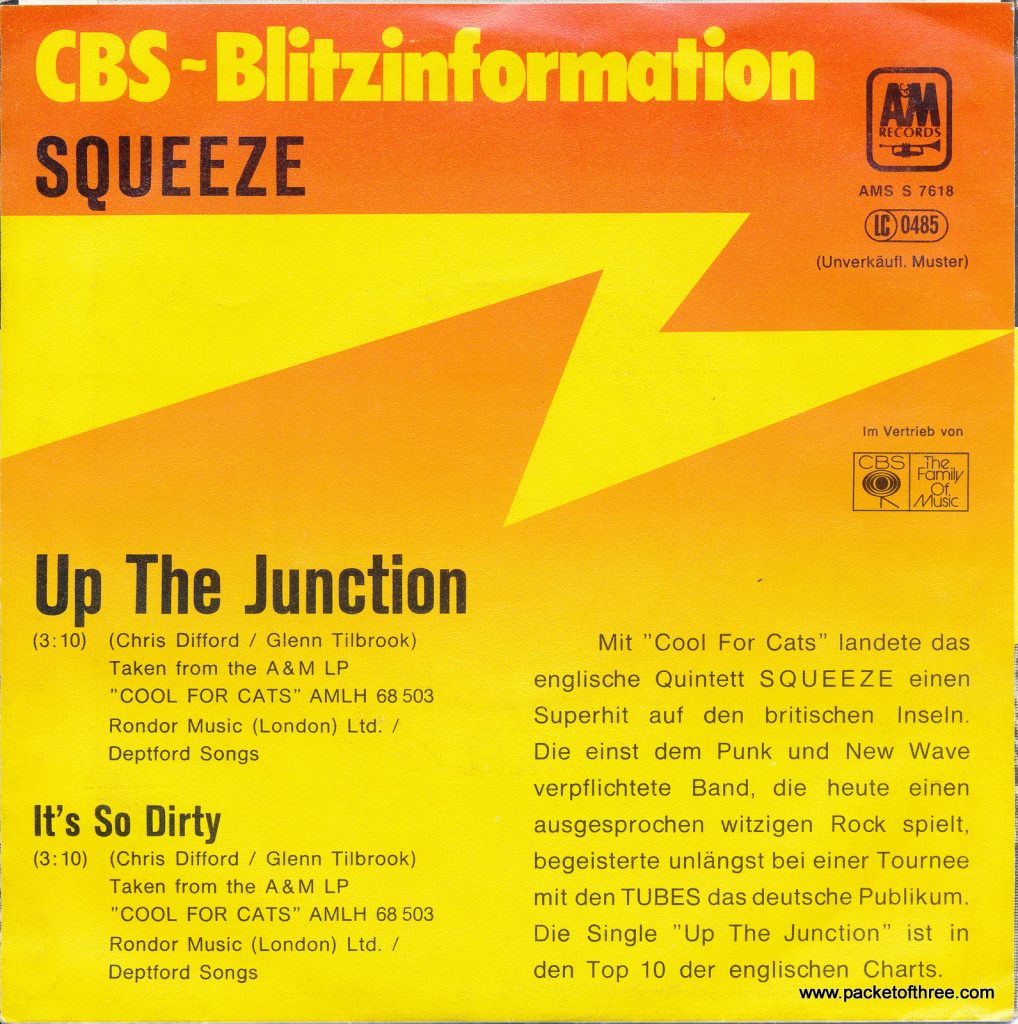 Squeeze Sheet Music – Packet of Three