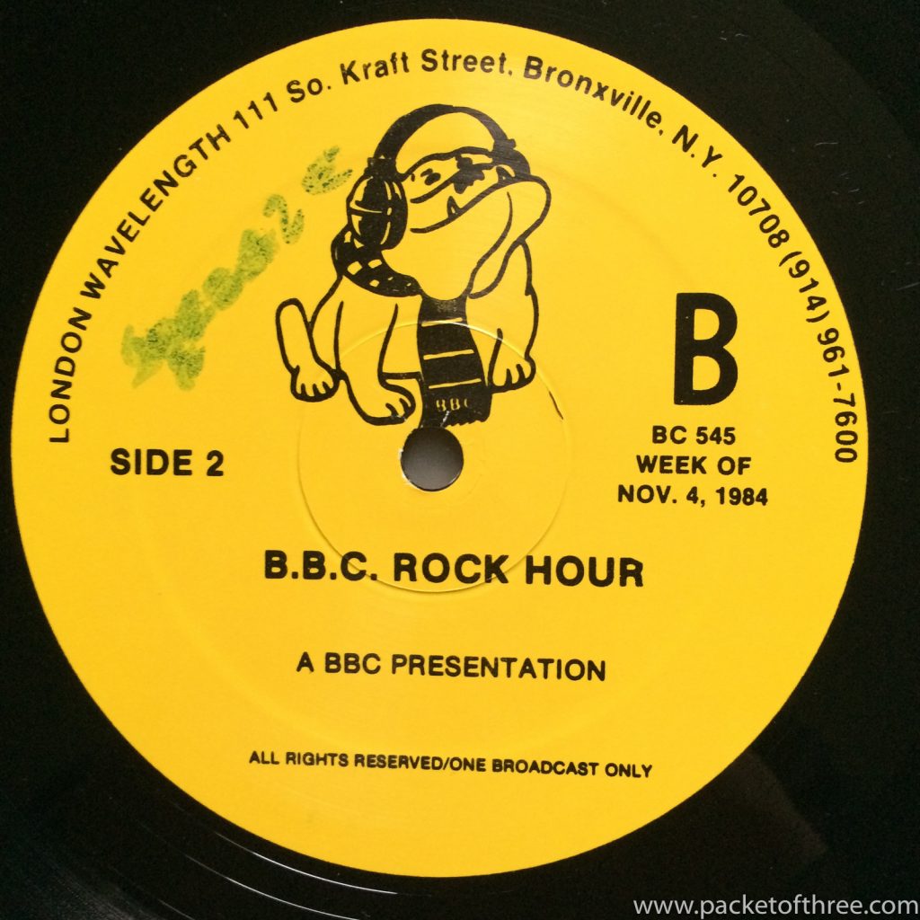 BBC Rock Hour 545 – Difford and Tilbrook in 1984 – Packet of Three