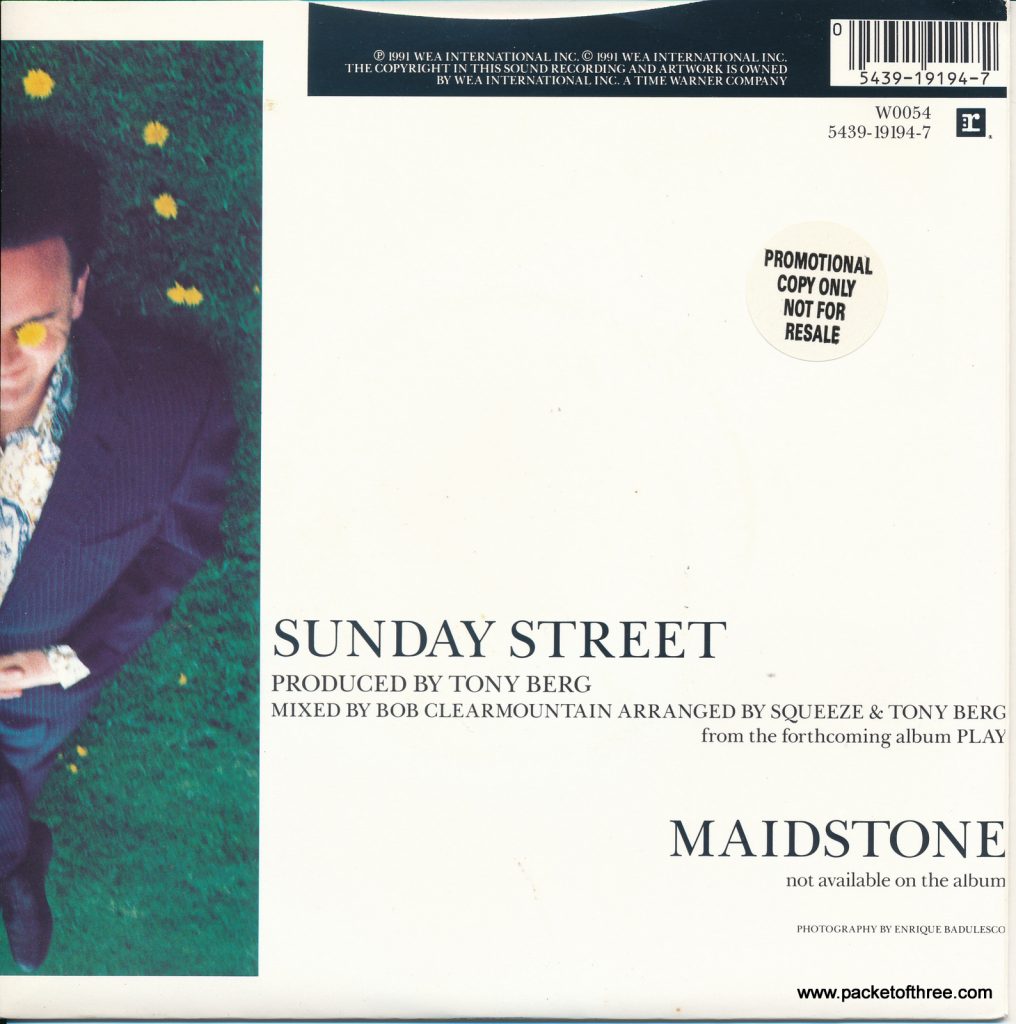 Sunday Street – UK – 7″ – promotional copy – picture sleeve – Packet of ...