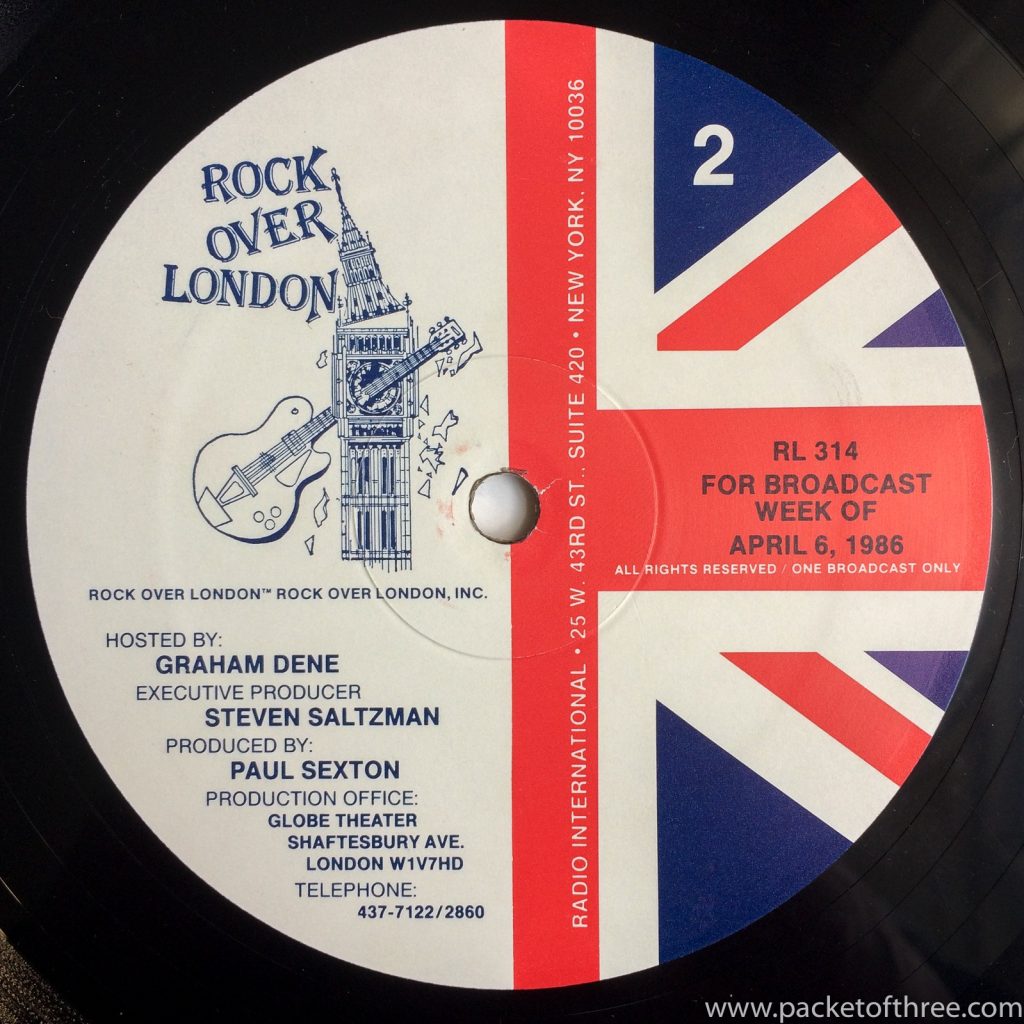 Squeeze – Rock Over London – Packet of Three