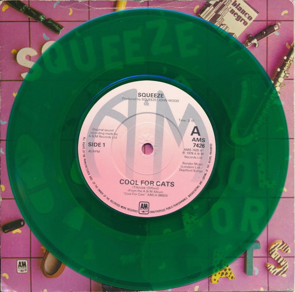 Cool For Cats – UK – 7″ – picture sleeve – green vinyl – pink labels ...